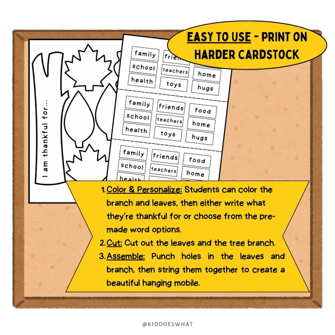 Thanksgiving Gratitude Craft Interactive Gratitude Activity - Etsy