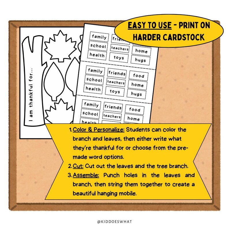 Thanksgiving Gratitude Craft Interactive Gratitude Activity - Etsy