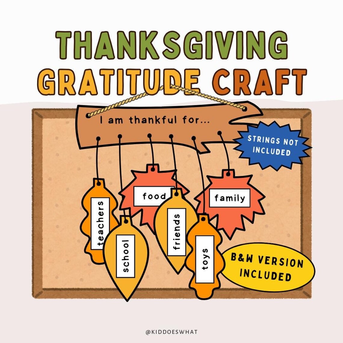 Thanksgiving Gratitude Craft Interactive Gratitude Activity - Etsy