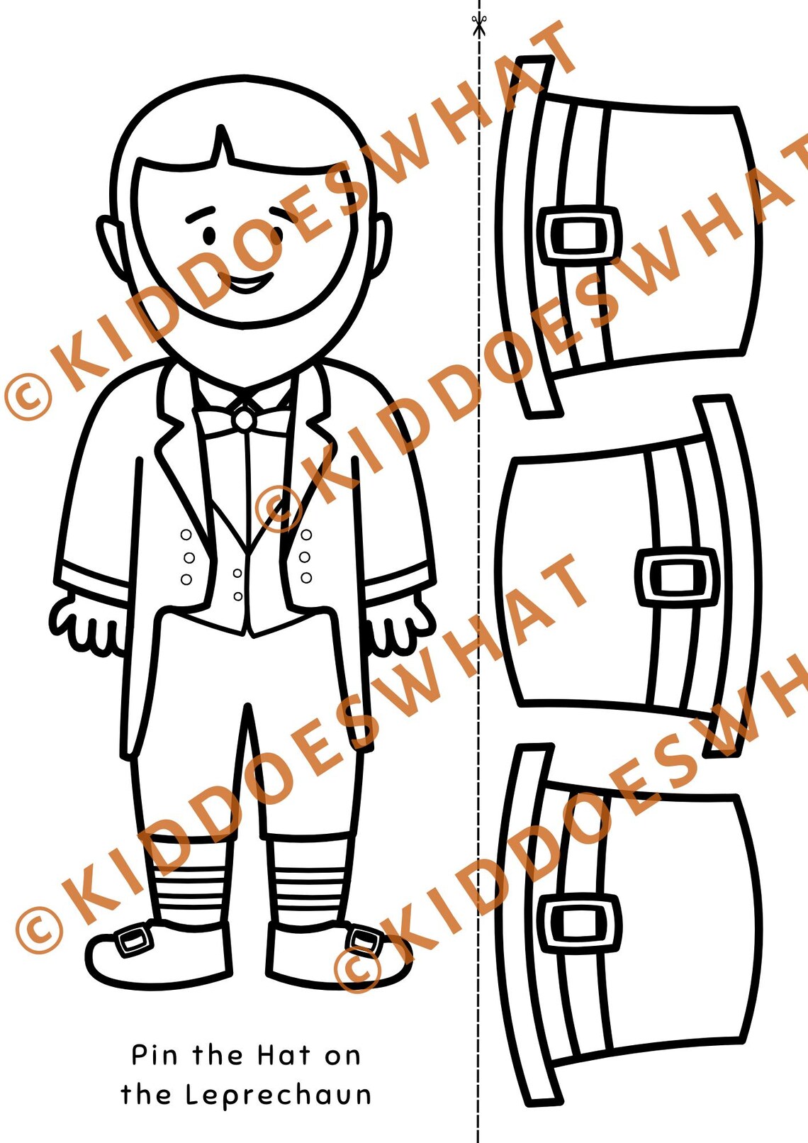 St Patrick's Day Game | Pin the Hat on the Leprechaun | Preschool ...