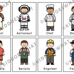Career Exploration | Community Helpers Flashcards | Preschool ...