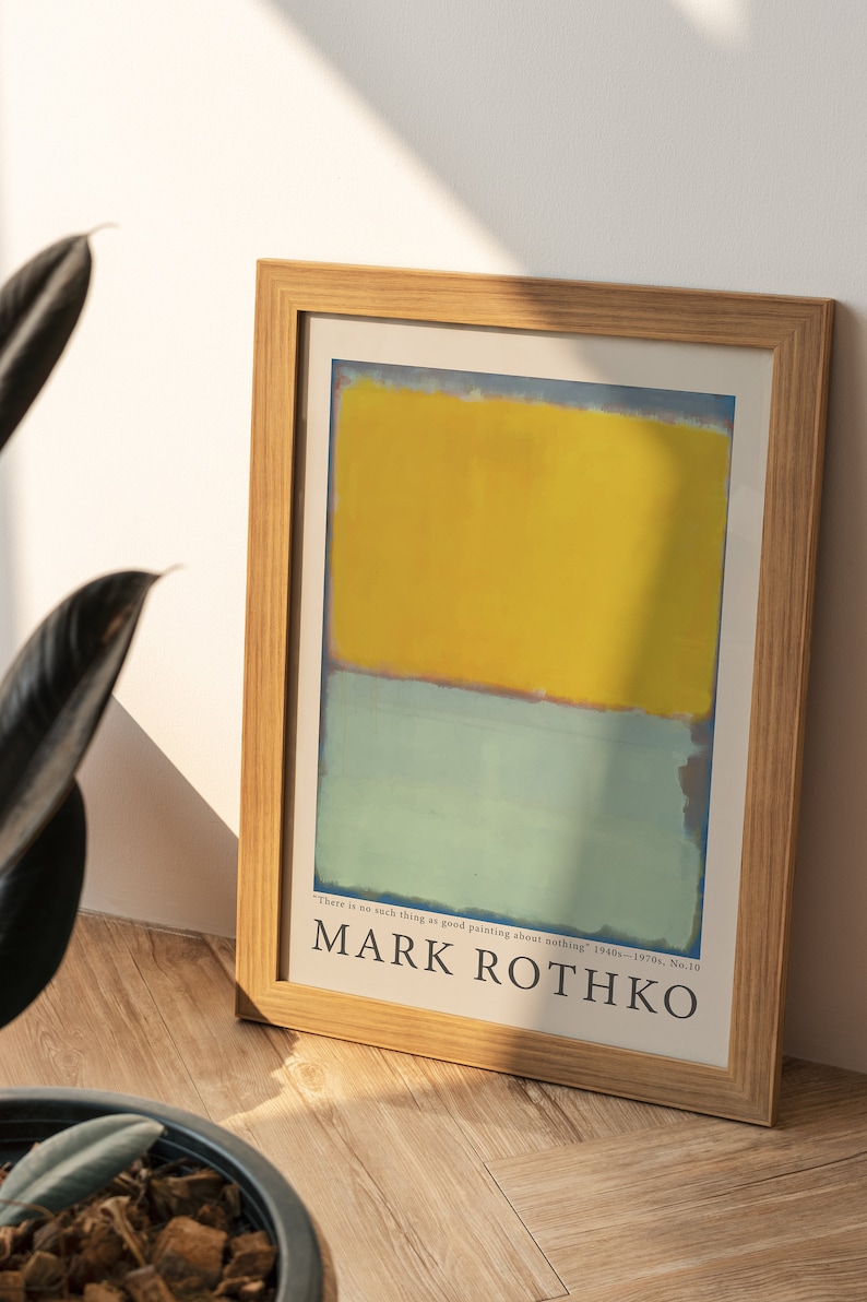 Mark Rothko Poster Mark Rothko Print Exhibition Poster - Etsy