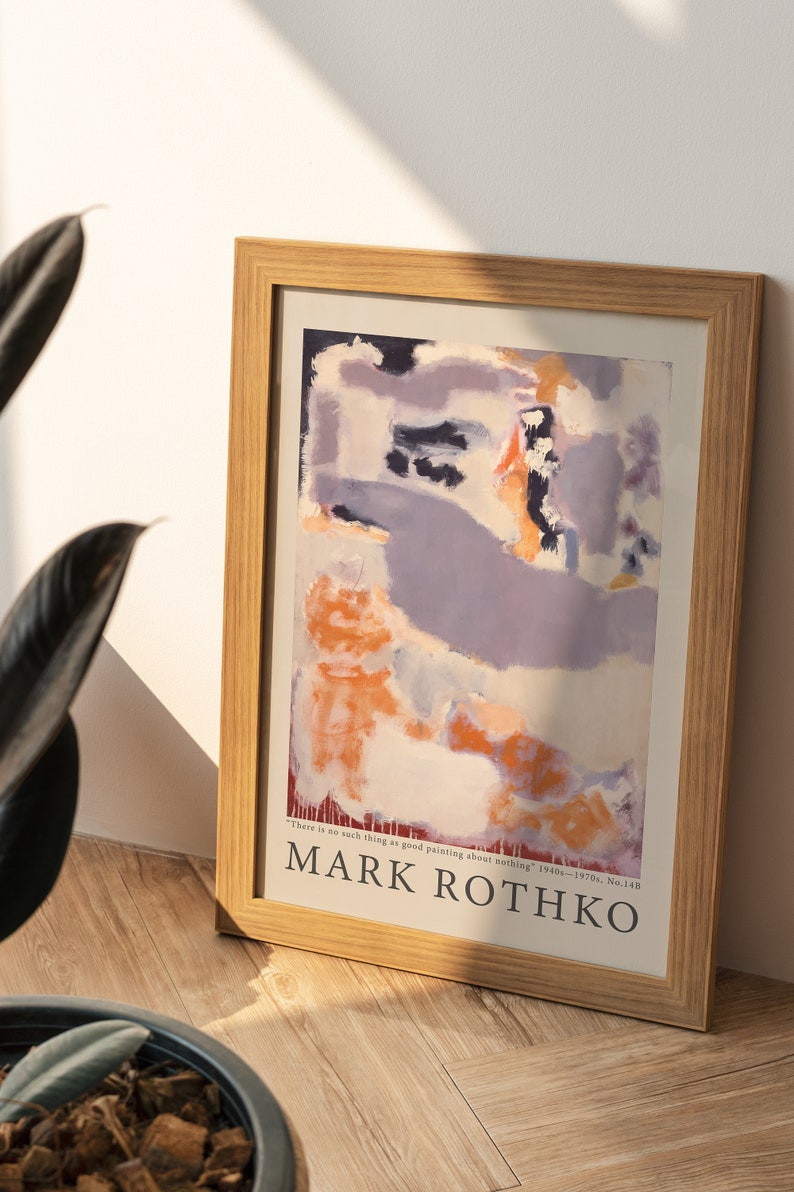 Mark Rothko Poster, Mark Rothko Print, Exhibition Poster, Midcentury ...
