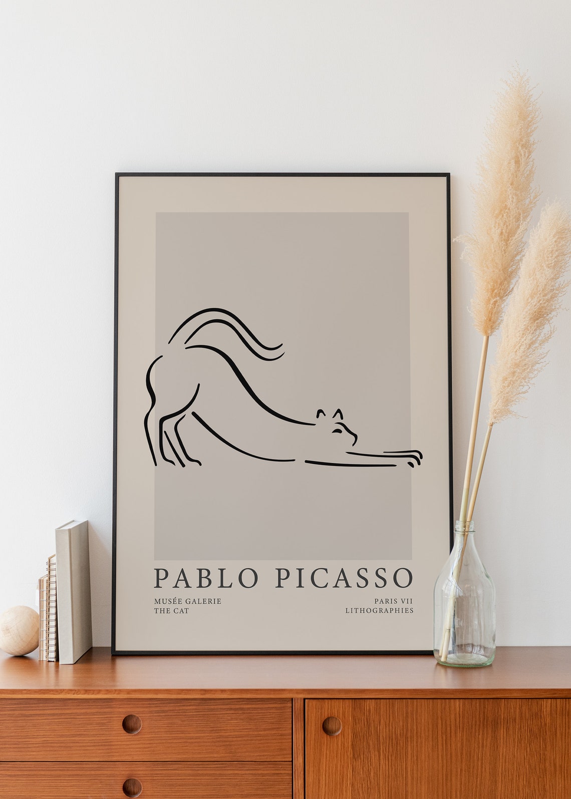 Pablo Picasso Print, Picasso Print, Picasso the Cat Poster, the Cat ...