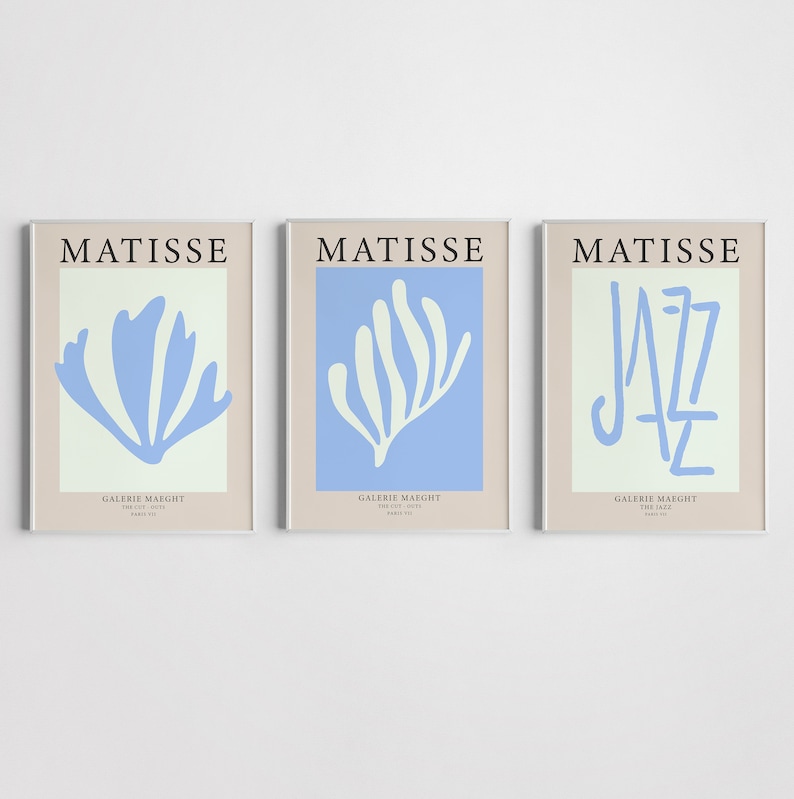 Henri Matisse Set of 3 Poster, Matisse Set Poster,matisse Set Print ...