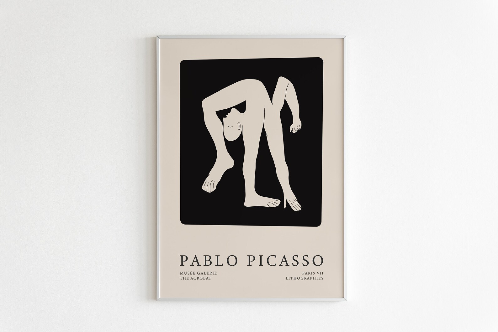 Pablo Picasso Exhibition Line Art, Picasso Print, Picasso Acrobat ...
