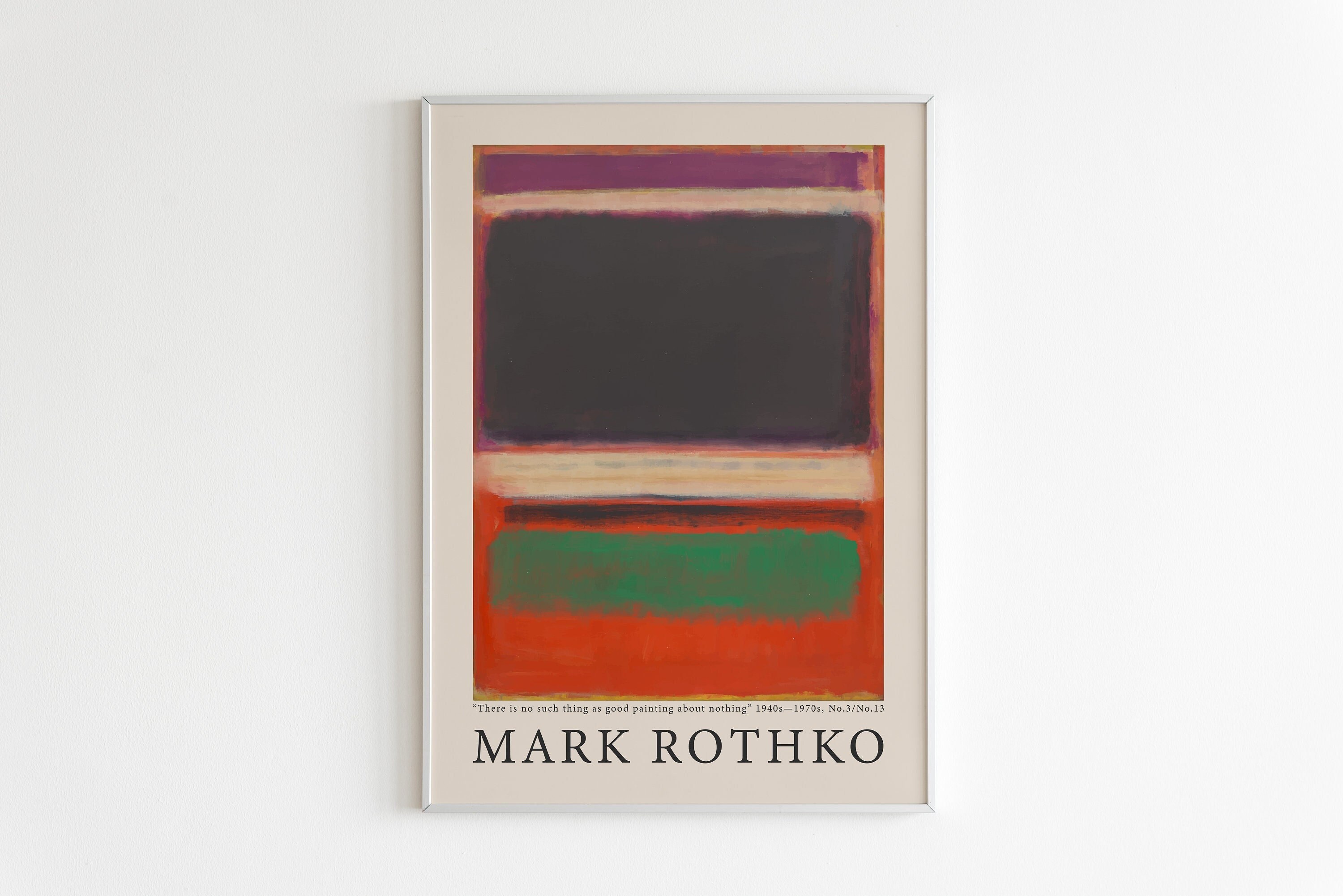 Mark Rothko Poster,mark Rothko Print,exhibition Poster,midcentury ...