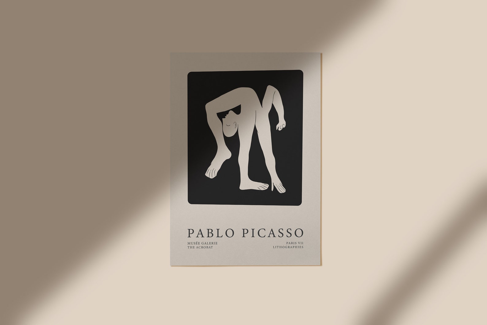 Pablo Picasso Exhibition Line Art, Picasso Print, Picasso Acrobat ...