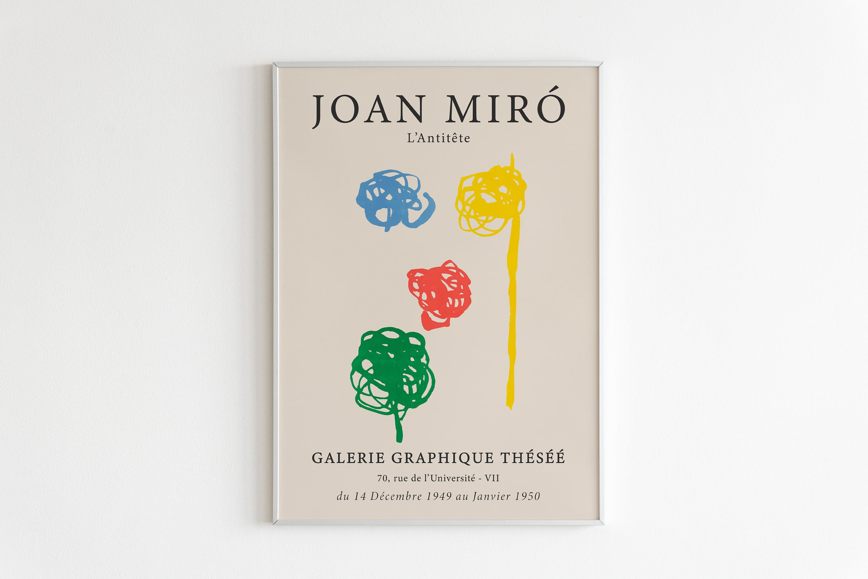 Miro Exhibition Poster Printable Wall Art Print Miro - Etsy