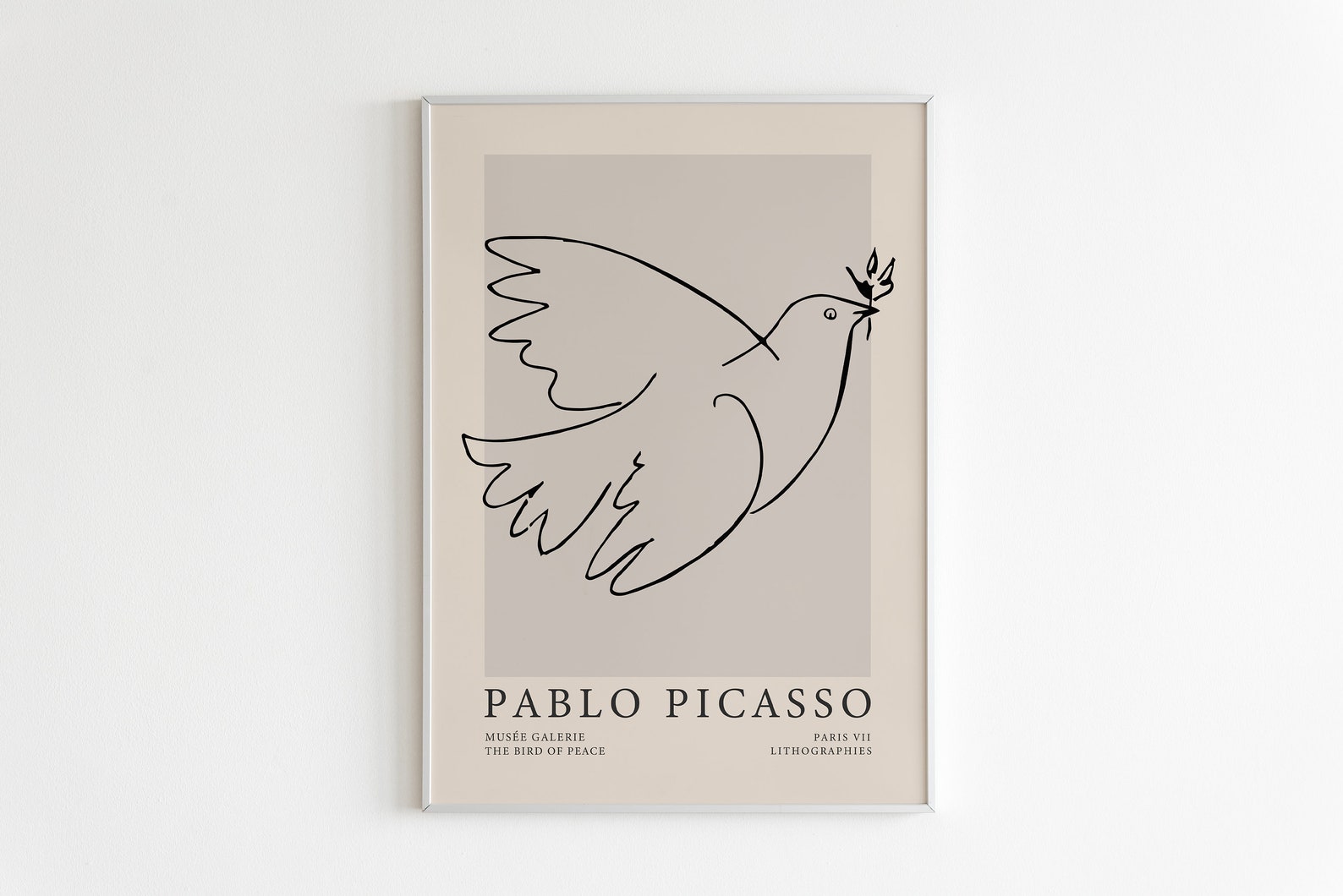 Pablo Picasso Set of 2 Poster, Picasso Set Print, the Bird of Peace ...
