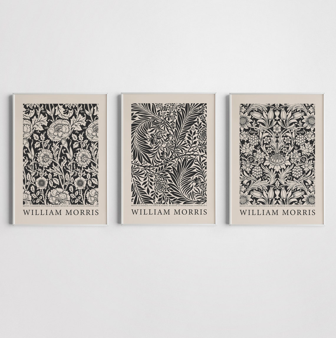 William Morris Set of 3 Poster Morris Set Poster William Set - Etsy