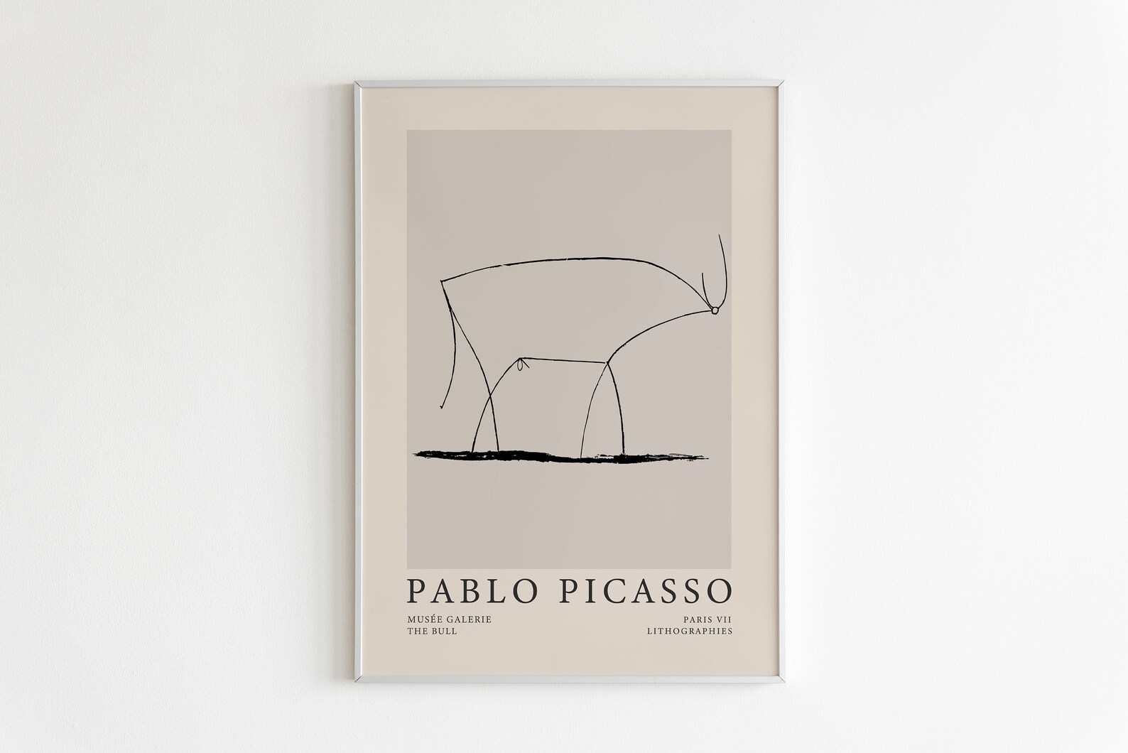 Pablo Picasso Print, Picasso Print,picasso the Bull Figure Poster,bull ...