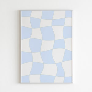 Funky Checkered Wavy Set of 4,gallery Wall Set of 4 Prints, Set Prints ...