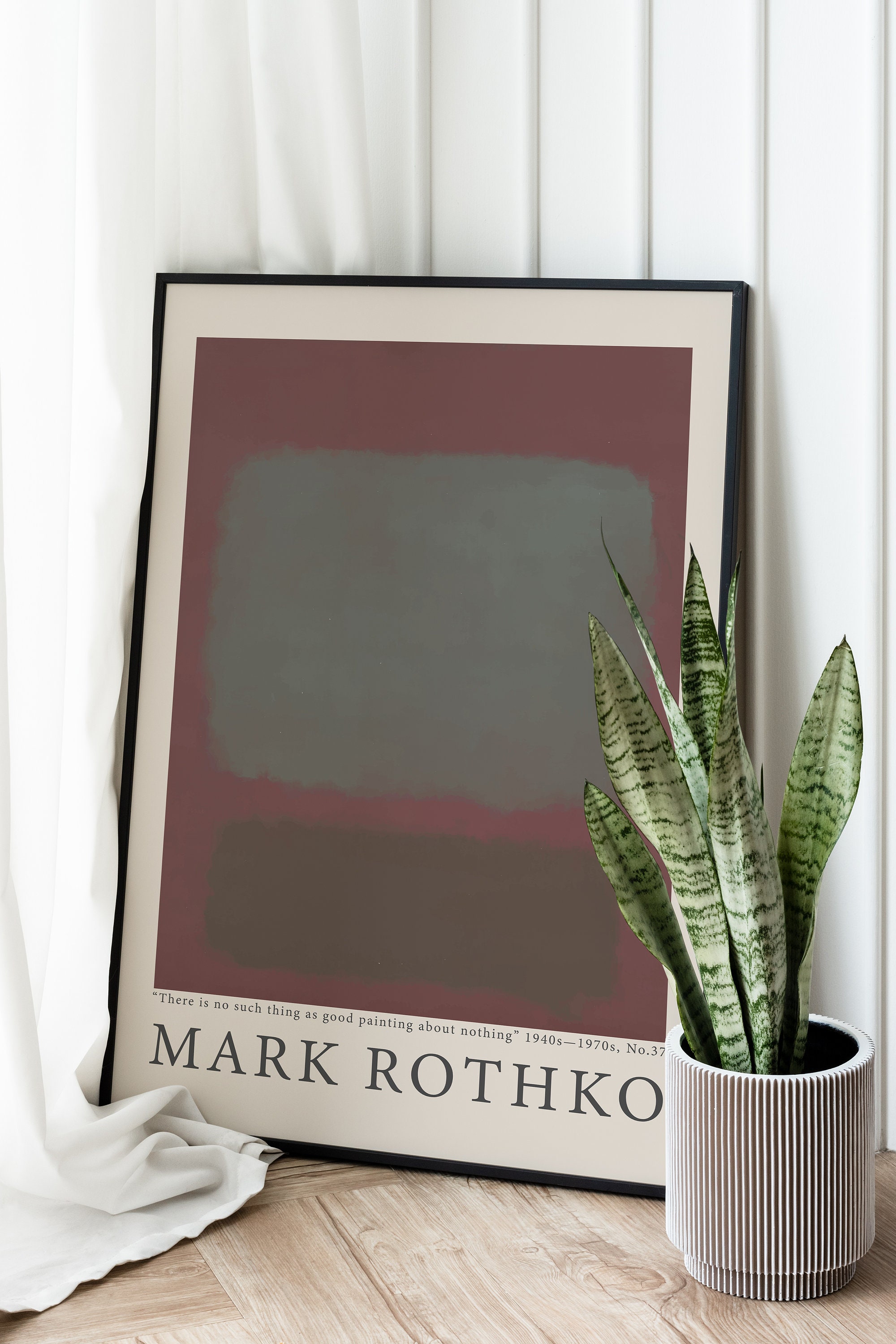 Mark Rothko Poster Mark Rothko Print Exhibition Poster Mid - Etsy