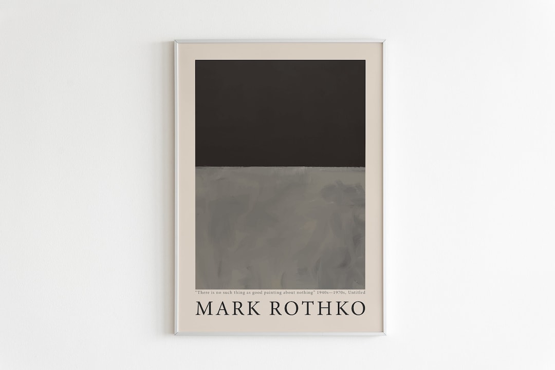 Mark Rothko Poster, Mark Rothko Print, Exhibition Poster, Midcentury ...