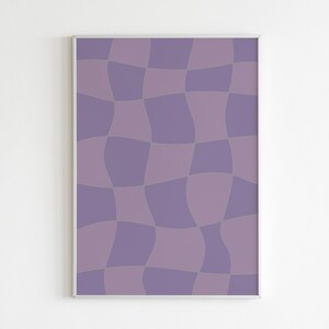 Funky Checkered Wavy Set of 4,gallery Wall Set of 4 Prints, Set Prints ...