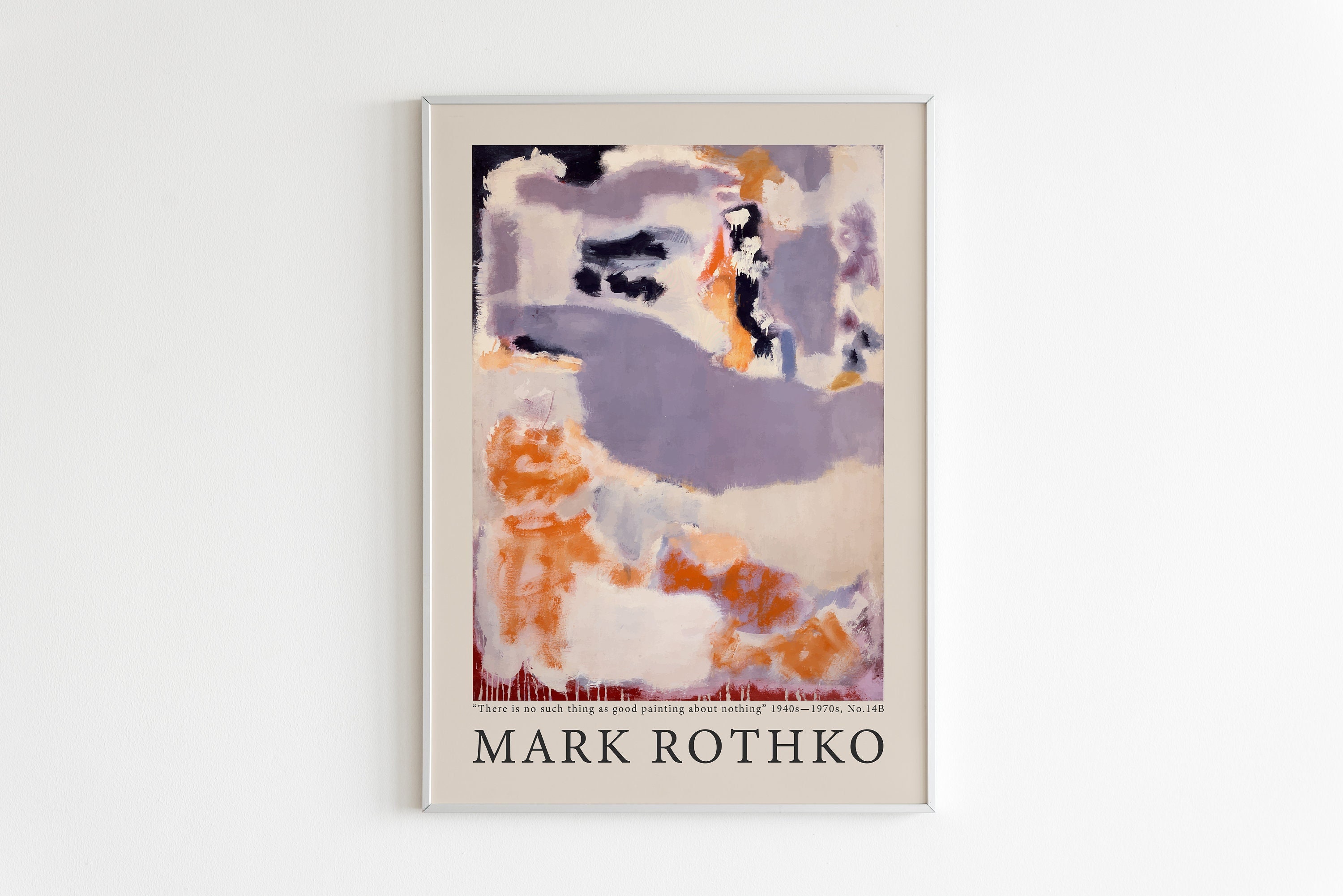 Mark Rothko Poster, Mark Rothko Print, Exhibition Poster, Midcentury ...