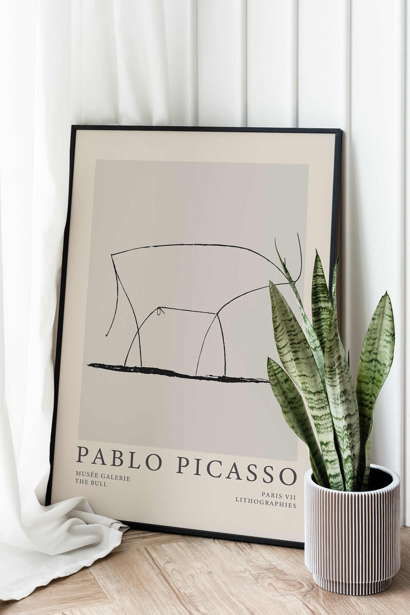 Pablo Picasso Print, Picasso Print,picasso the Bull Figure Poster,bull ...