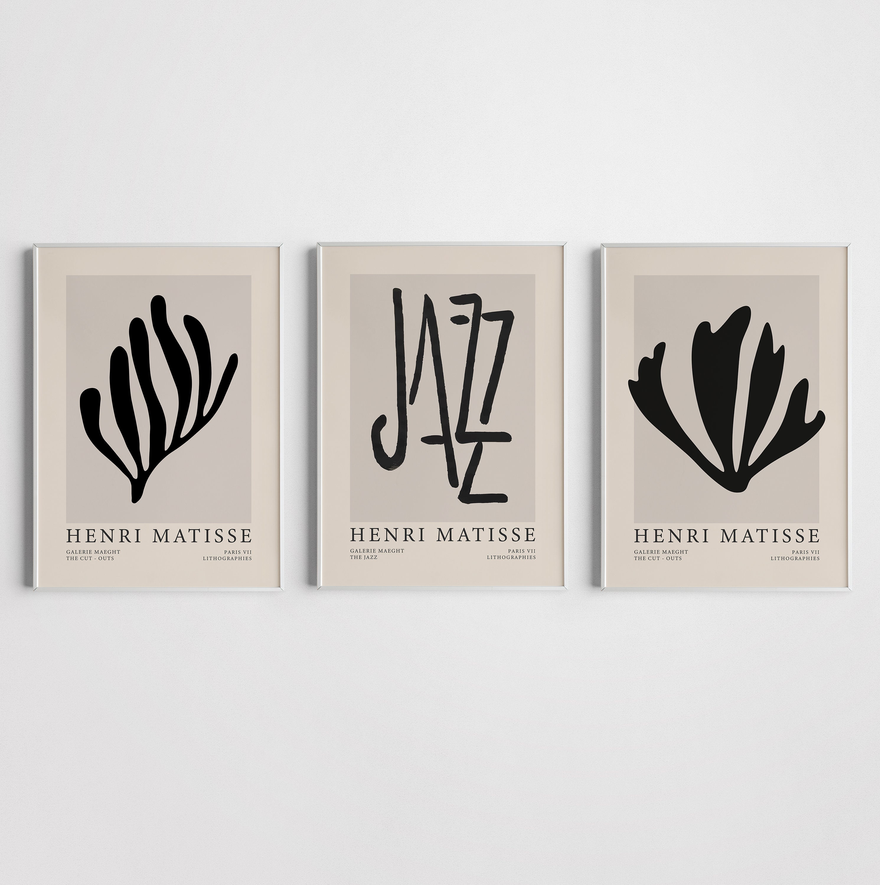 Henri Matisse Set of 3 Poster Matisse Set Poster Matisse - Etsy