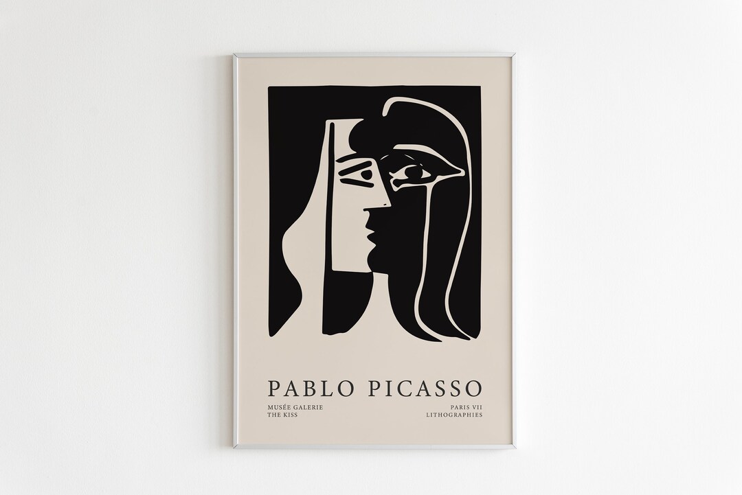 Pablo Picasso Print, Picasso Print, Picasso the Kiss Poster, the Kiss ...