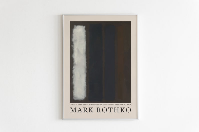 Mark Rothko Poster,mark Rothko Print,exhibition Poster,midcentury ...