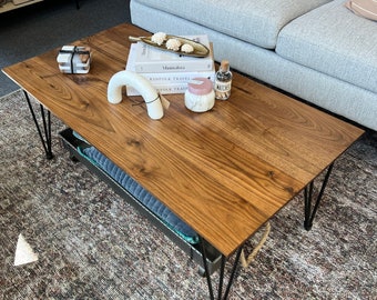 Solid Walnut Coffee Table - Etsy