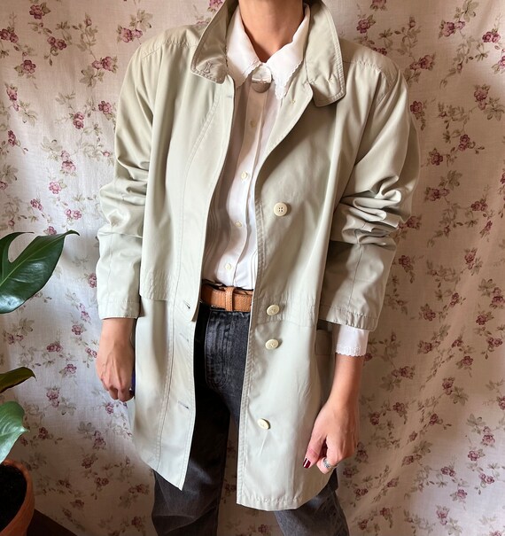 Vintage trench coat classic elegant business oversize… - Gem