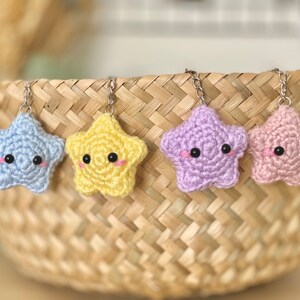 Handmade Crochet Mini Star Keychain - Etsy