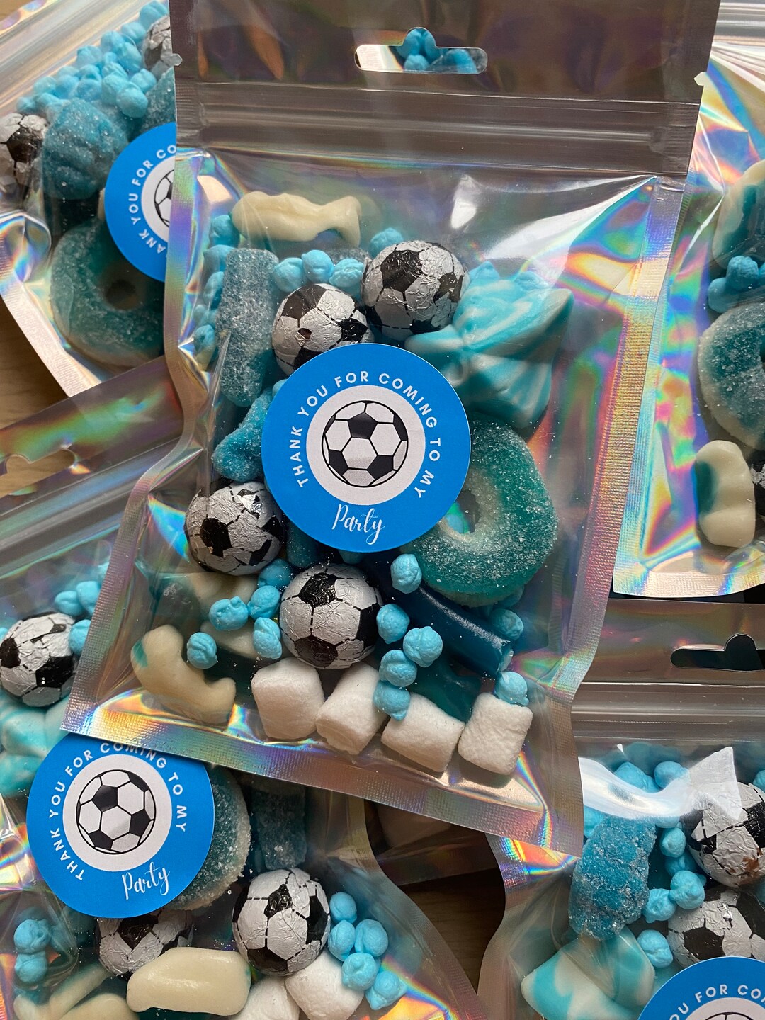 Football Themed Pouches|many Colours Themes|football Party|football ...