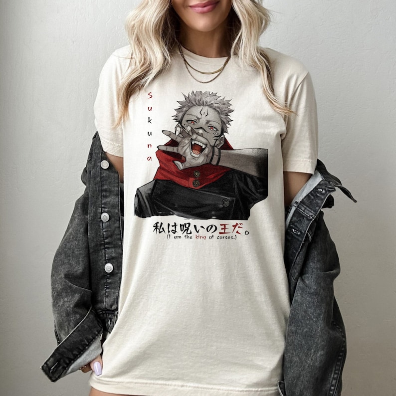 Sukuna Shirt, Jujutsu Kaisen Shirt, JJK Sukuna Anime T-shirt, Sukuna ...