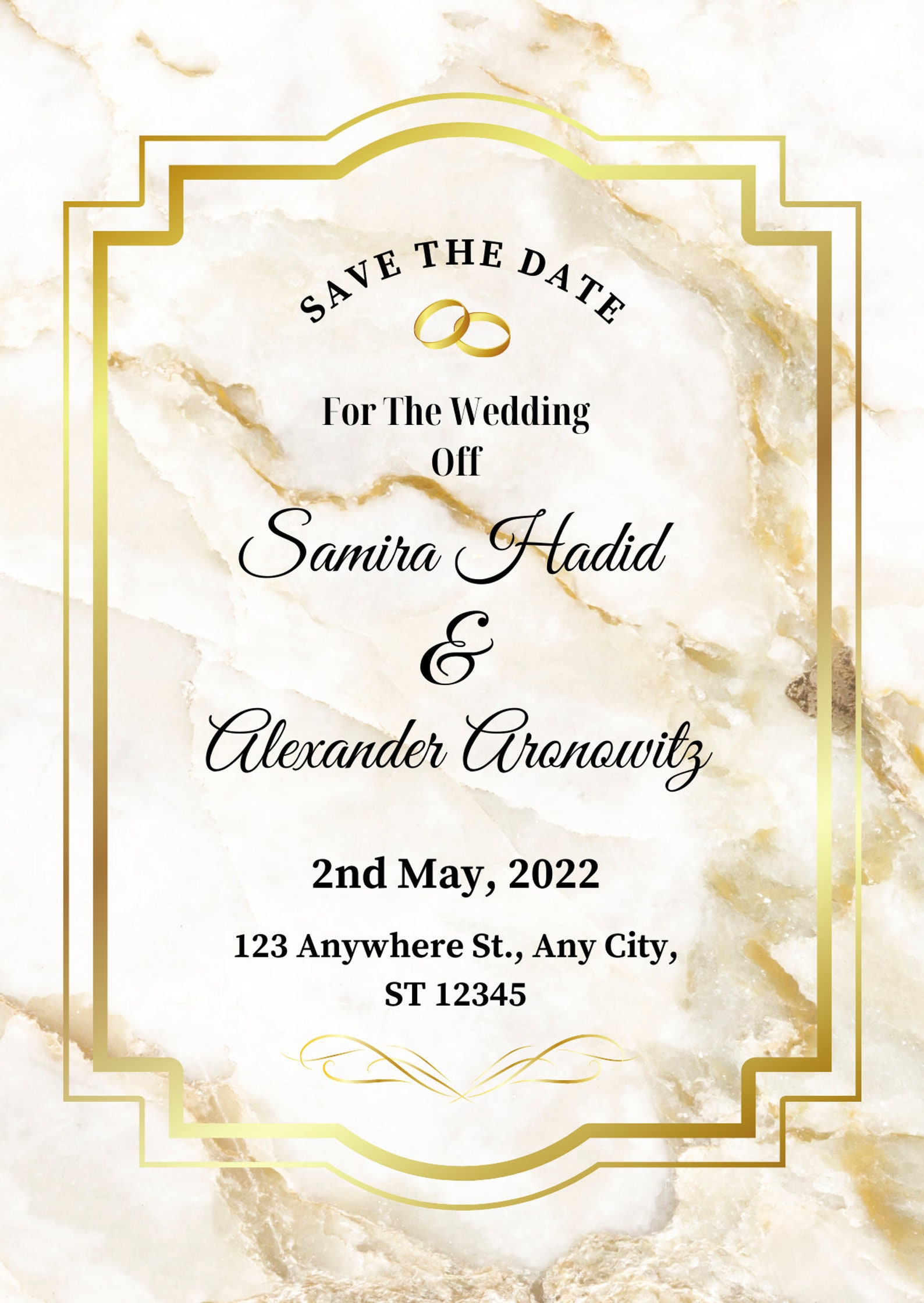 Printable Editable Wedding Invitation Template. Wedding Invitation ...