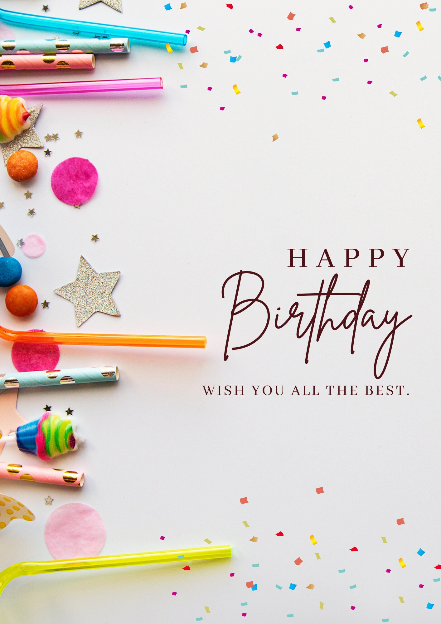 Digital Downloadable Happy Birthday Card, Birthday Card, Envelope ...