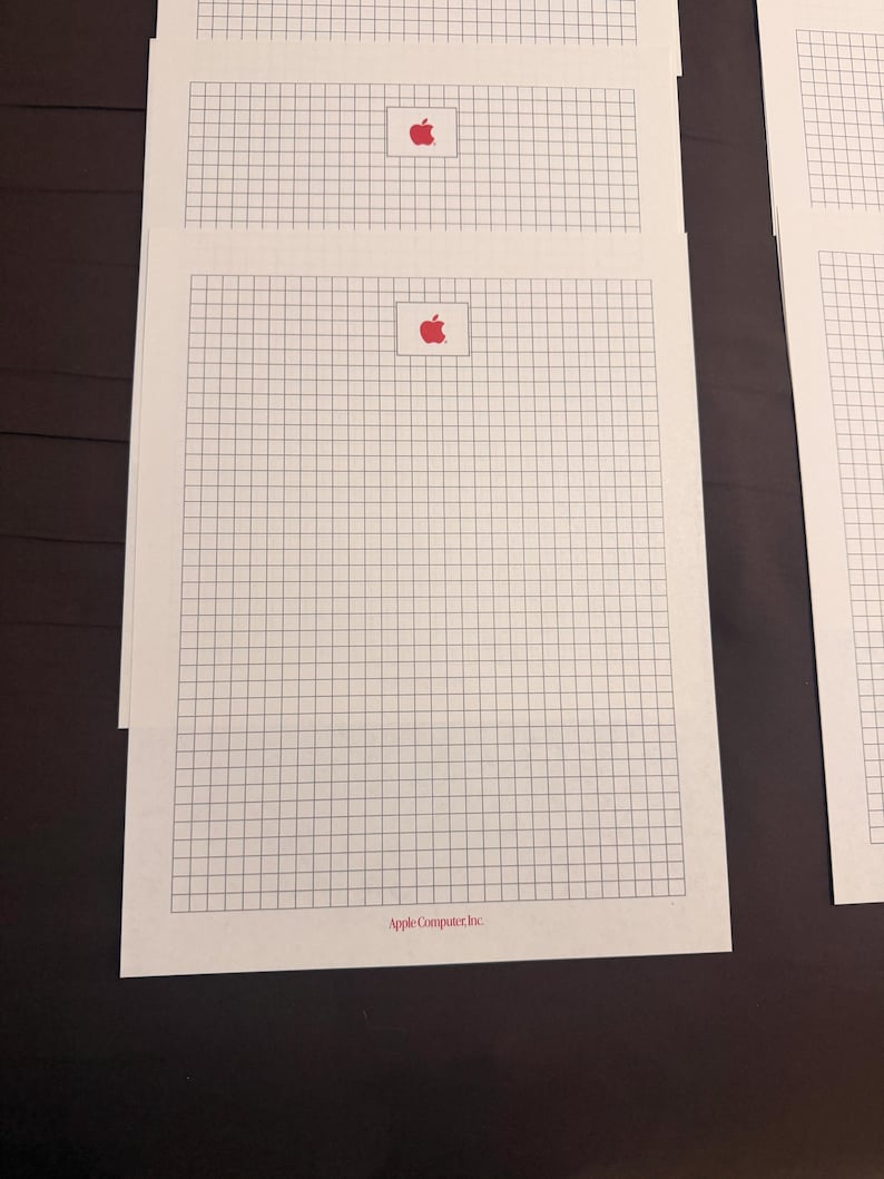 Vintage Apple Graph Letterhead Paper Lot of 10 - Etsy