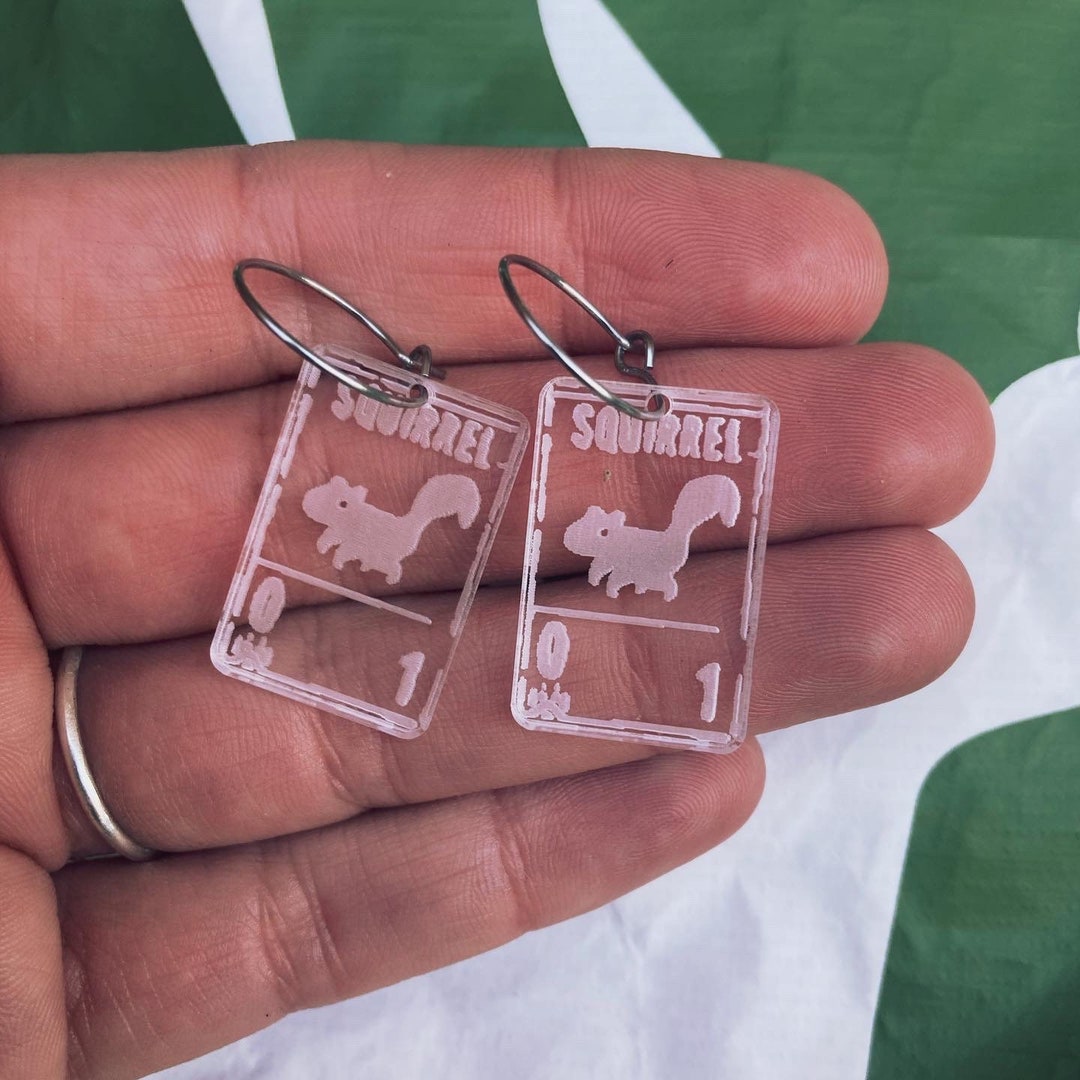 Inscryption Squirrel Hoops - Etsy