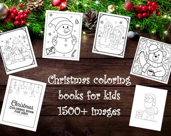Christmas Coloring Pages for Kids Instant Download - Etsy