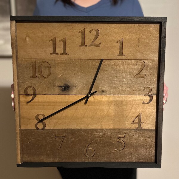 Reclaimed Wood Clock - Etsy