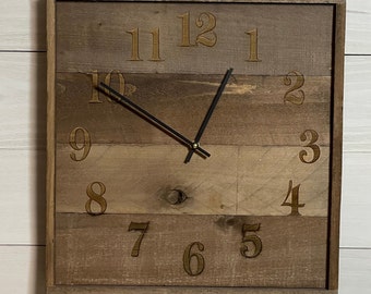 Square Wall Clock | Etsy