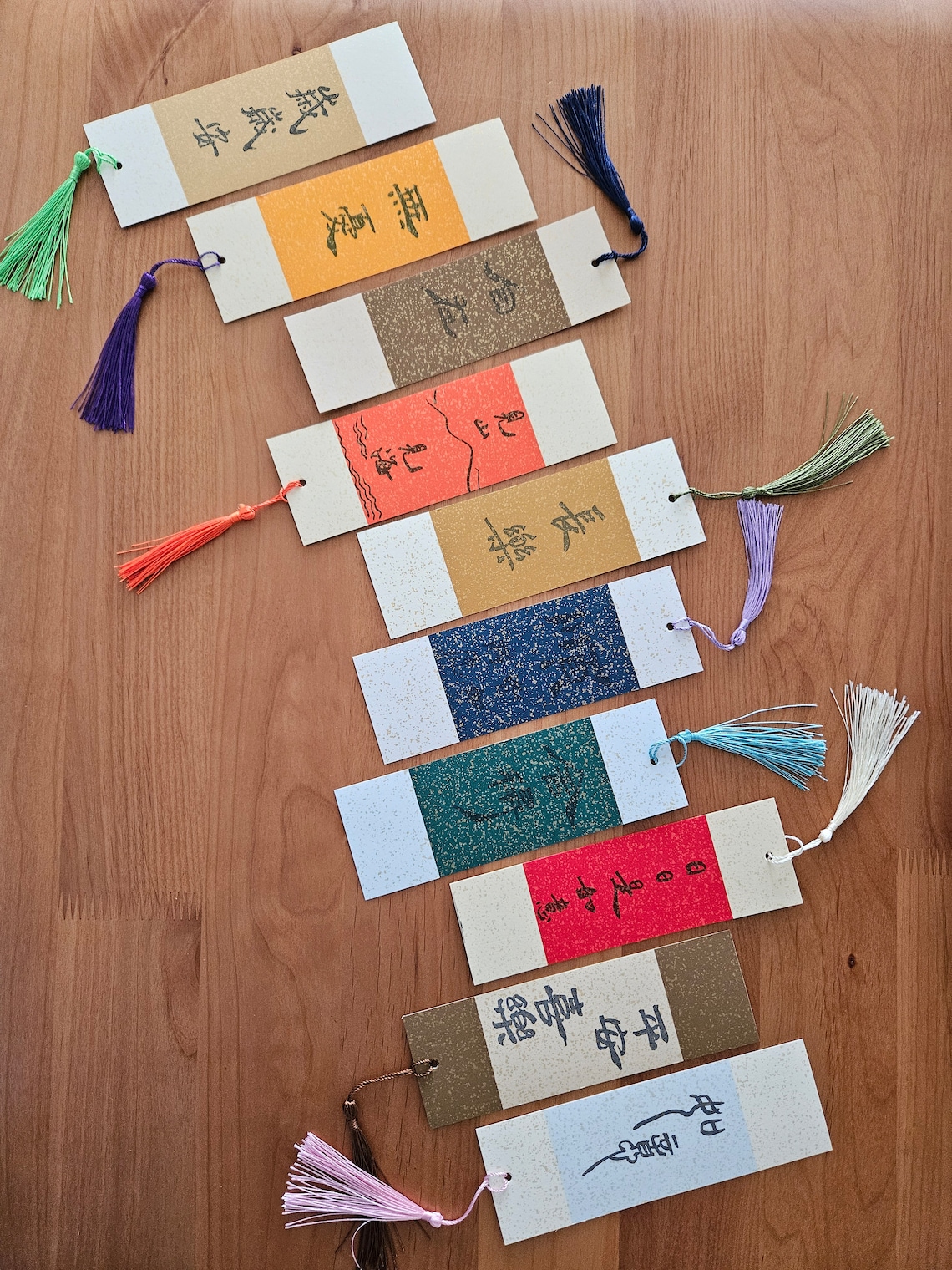 Handwritten Chinese Calligraphy Bookmark 手写书法书签 - Etsy