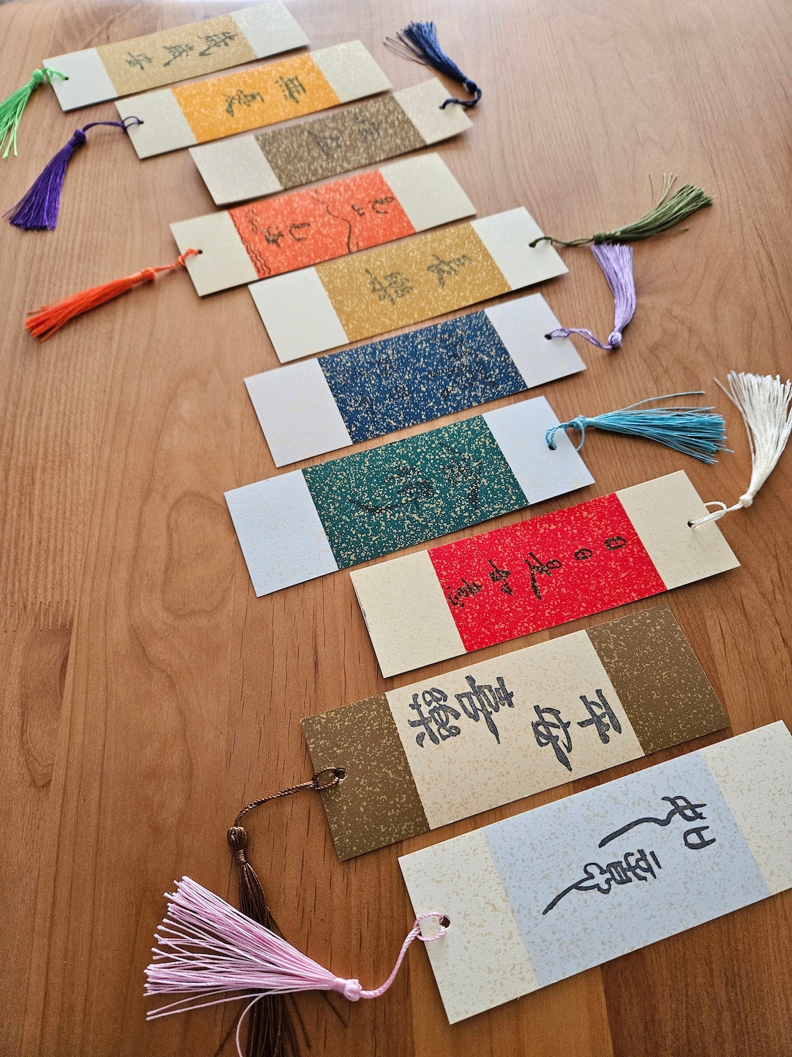 Handwritten Chinese Calligraphy Bookmark 手写书法书签 - Etsy