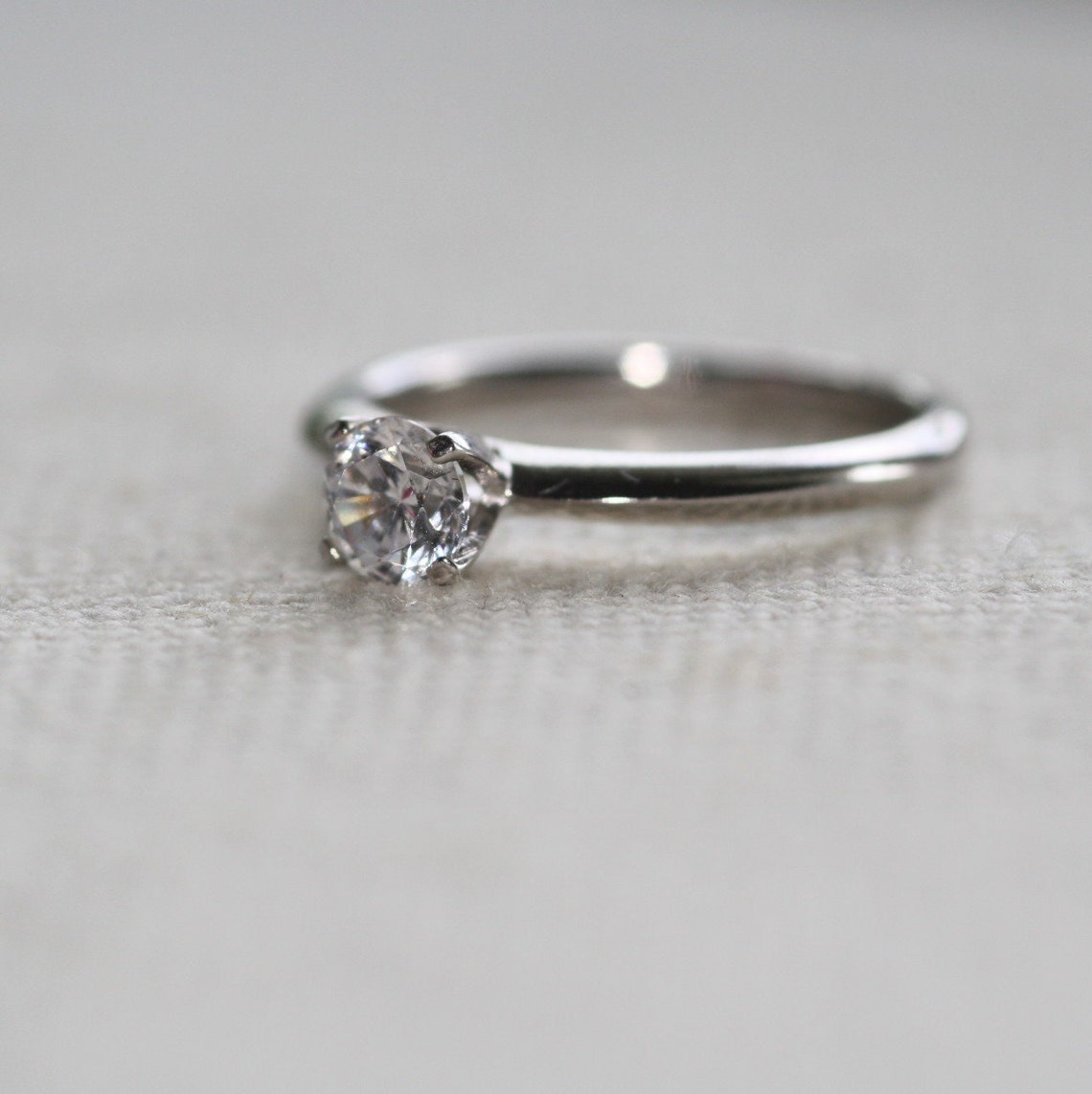 0.5 Ct. Real Diamond Engagement Ring - Etsy