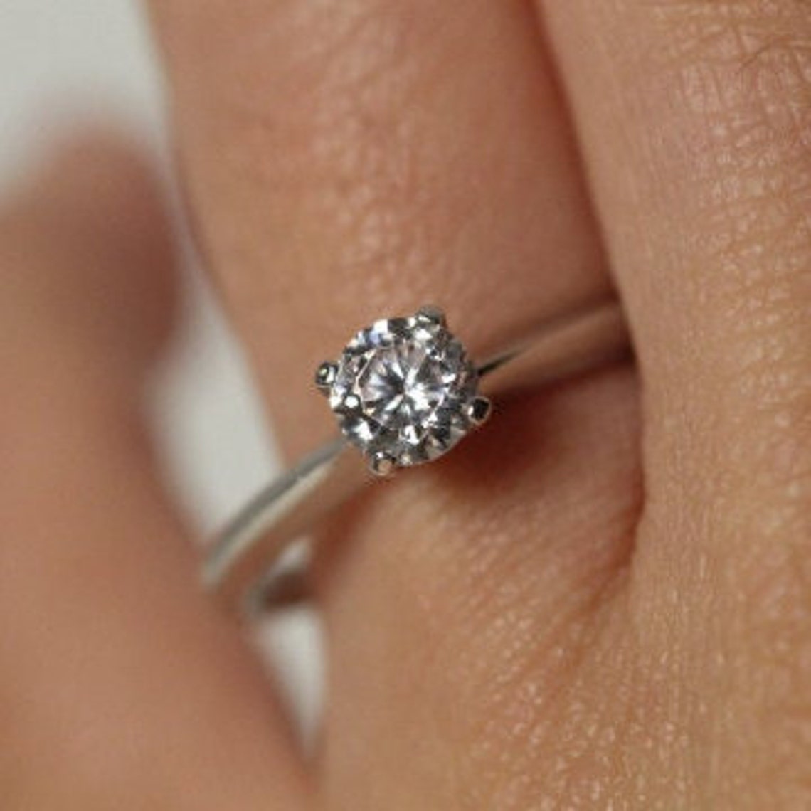 0.5 Ct. Real Diamond Engagement Ring / Reasonable Price & - Etsy