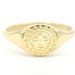 Sun and Moon Engraving Ring, 10k, 14k, 18k Solid Gold, Any Size ...