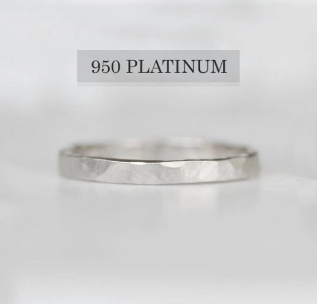 Hammered Texture Wedding Band / 14k 2mm Wedding Band Women / Wedding ...