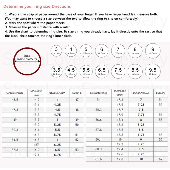 Substantial Brace Transition Ring Size Guide Chart Piece Shiny Registration