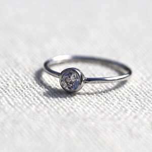 4mm Diamond Ring / Natural Diamond Ring / Simple Diamond Ring / Modern ...