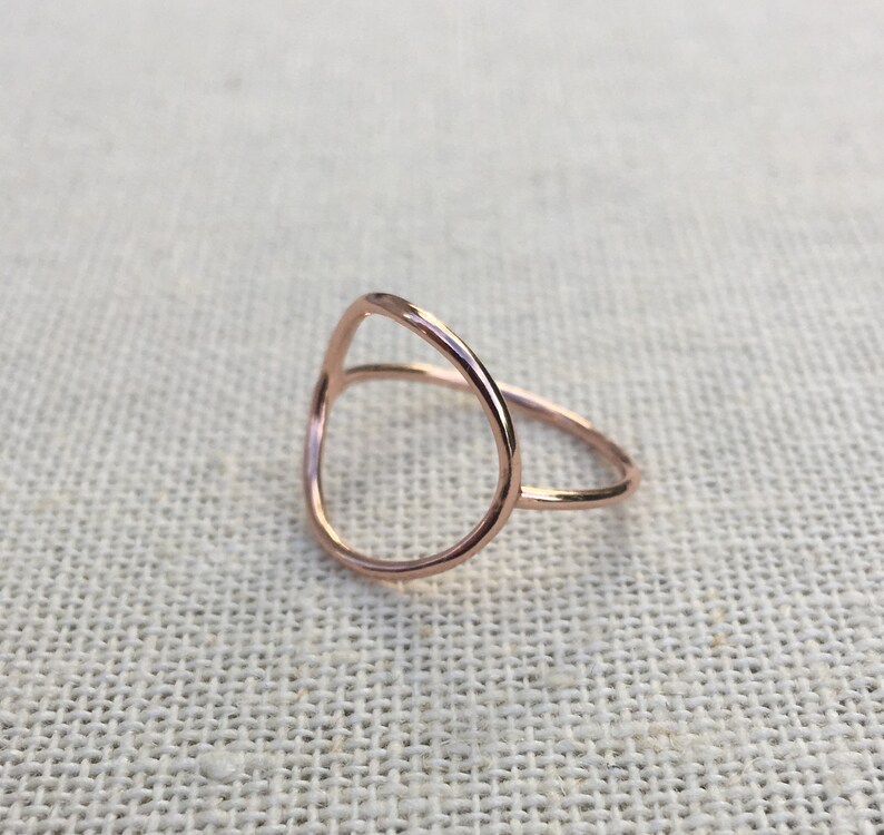 14k Gold Circle Ring / Jewelry Designer Brand / Handcraft Ring - Etsy