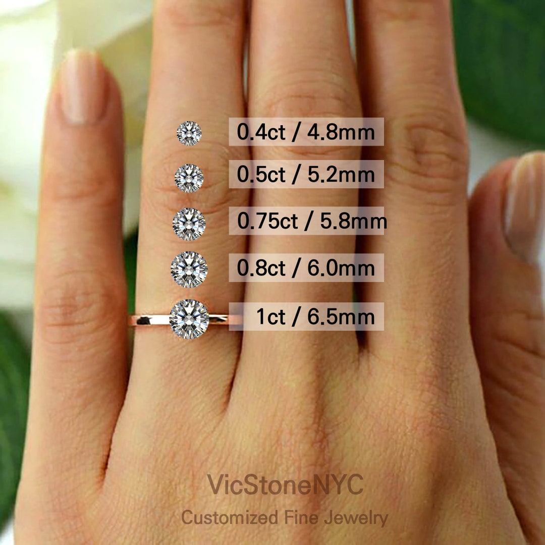 Any Diamond Size Available, Customized Engagement Ring, Reasonable ...