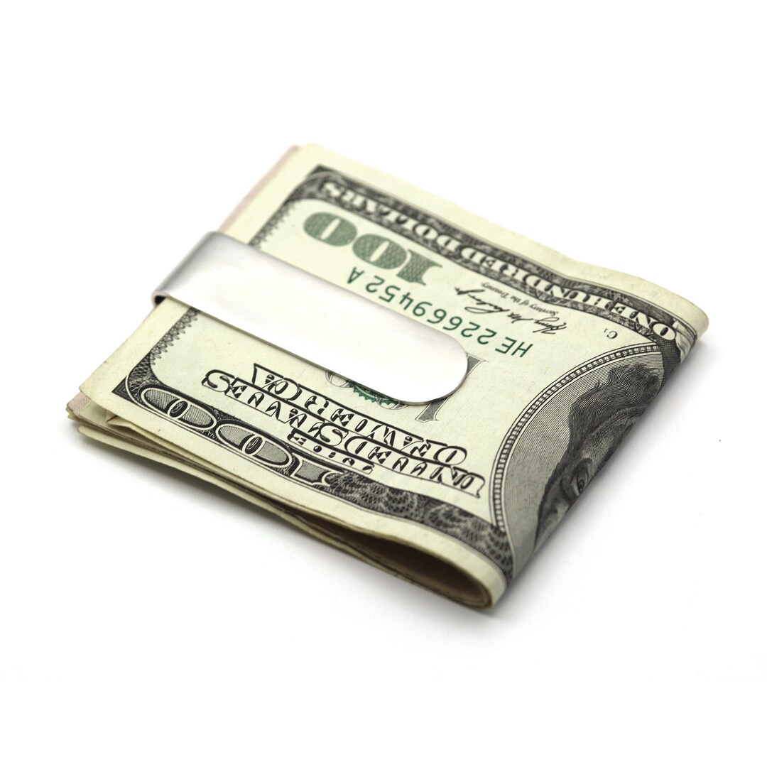 14k Yellow Money Clip / Hand-writing Engraving /customized Engraving ...