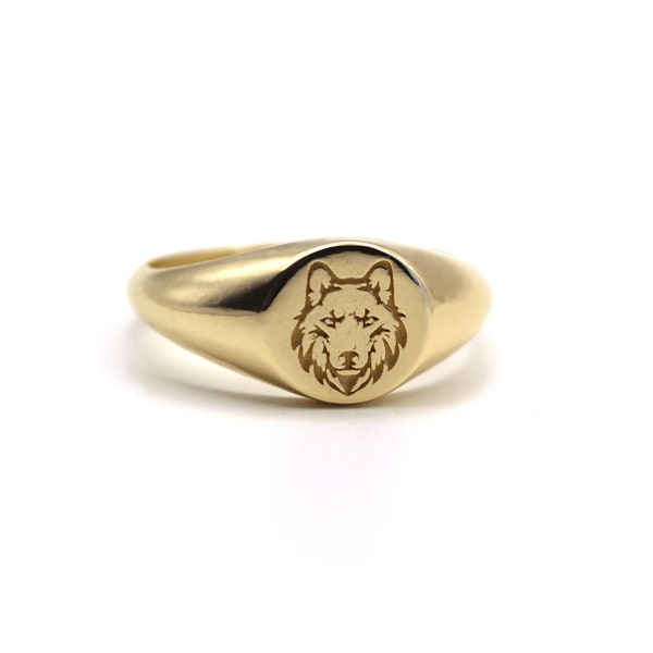Wolf Ring - Etsy