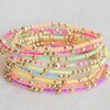Luna: Neon Party 14k Gold Filled Seed Bead Custom Size Stretch Stacking ...